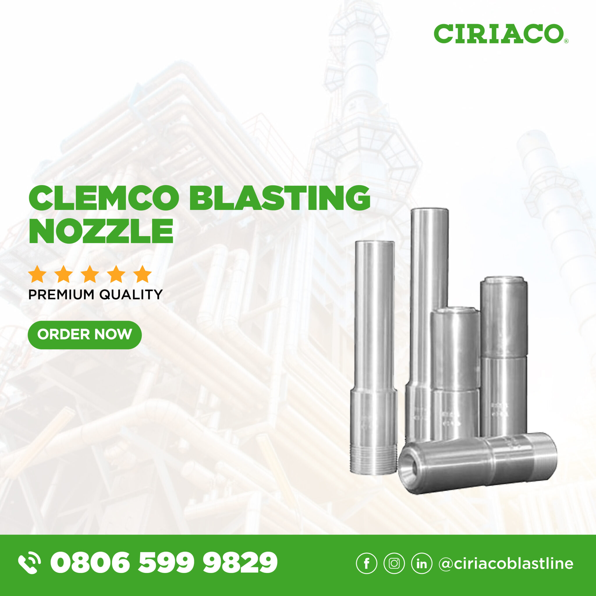 Clemco Blasting Nozzle – Ciriaco Blastline Services